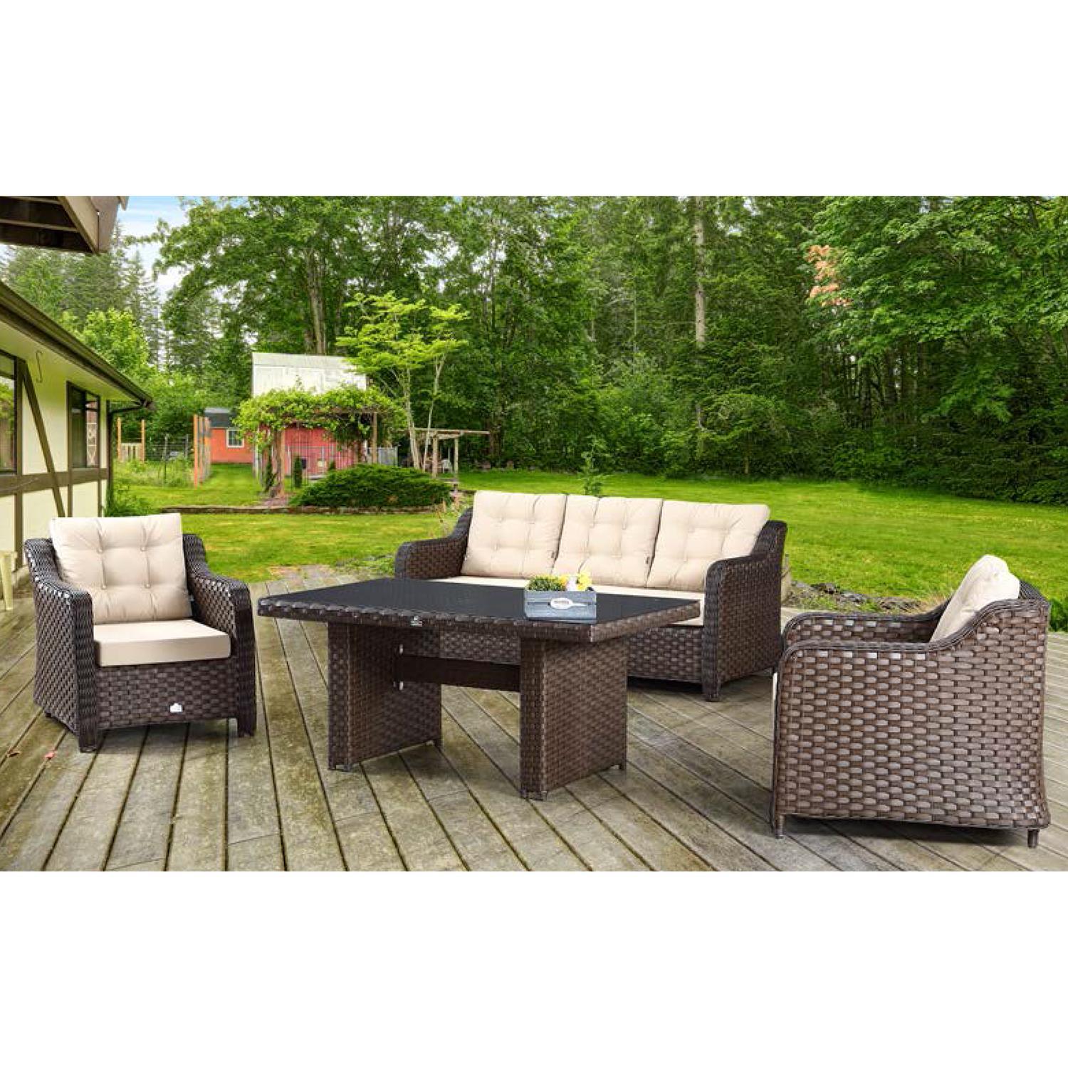 Bahçemo Luna Sehpalı Bahçe Mobilya Takımı | 1679 | Rehome