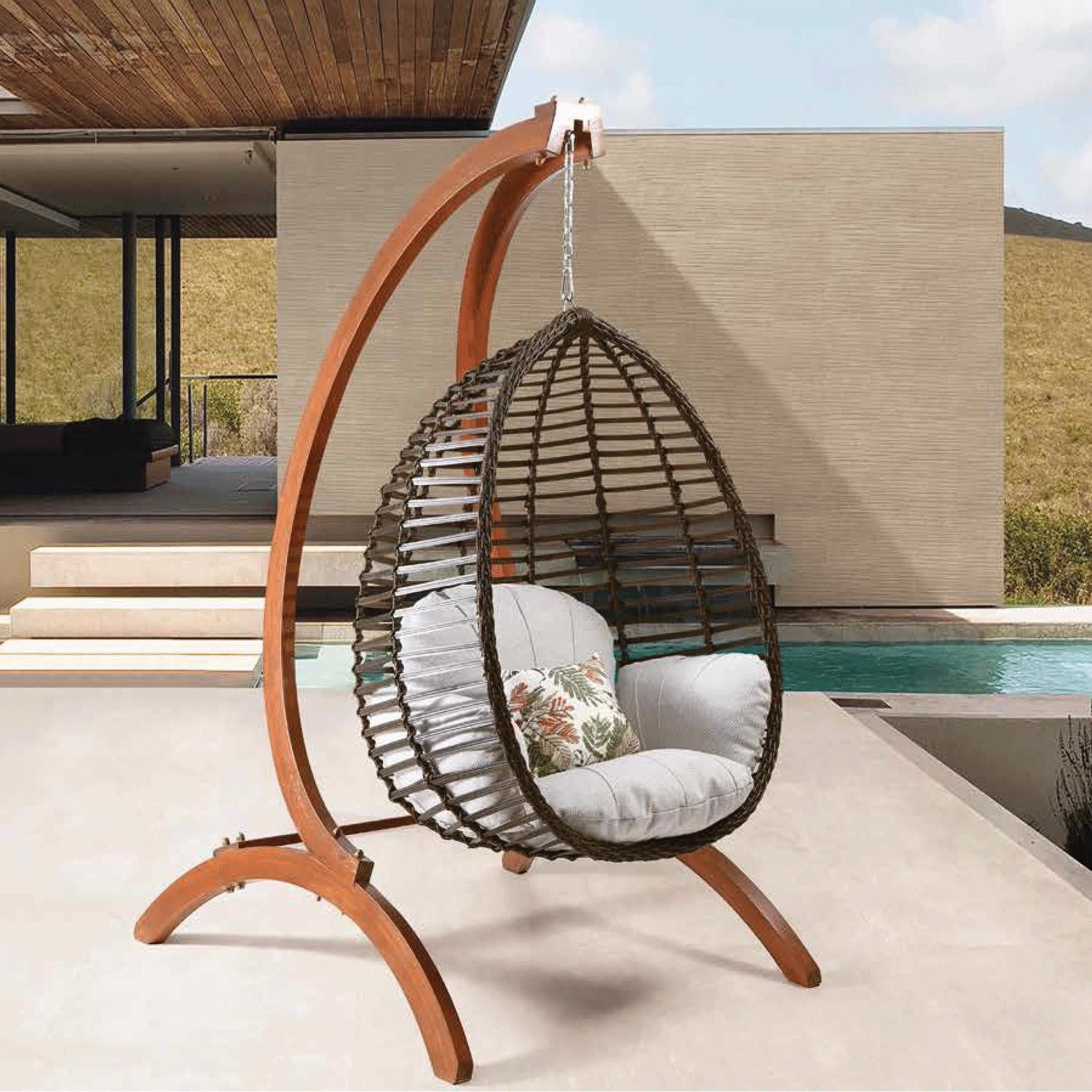 Capri Swing Nobel Tekli Rattan Bahçe Balkon Salıncağı